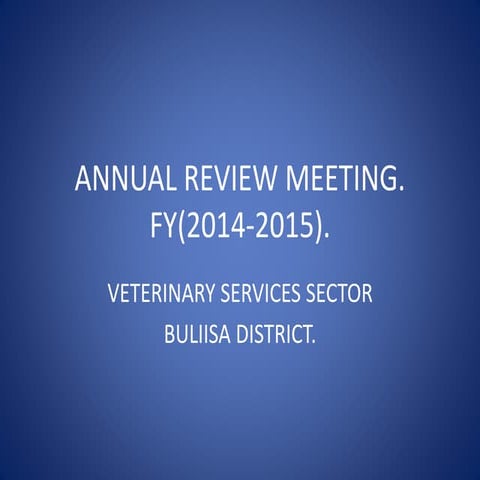 ANNUAL REVIEW MEETING FY 2014-2015 | PPT