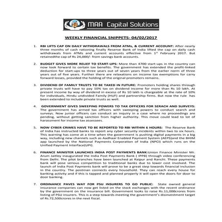 SNIPPETS 04022017 | PDF