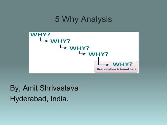 5 why analysis training presentaion | PPT
