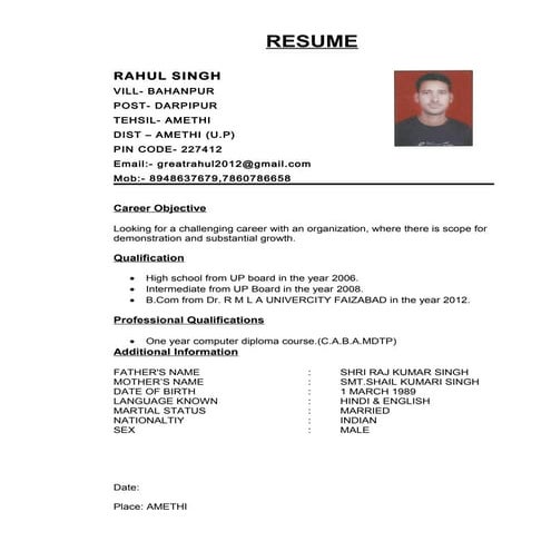 RESUME | DOC