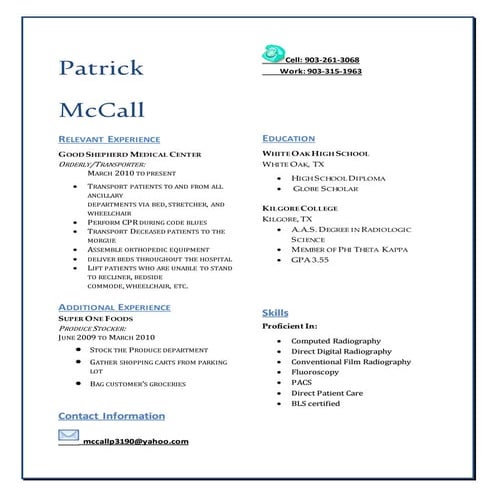Patrick McCall resume | DOCX