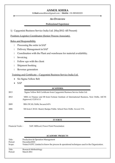 Anmol Khera Resume Pdf