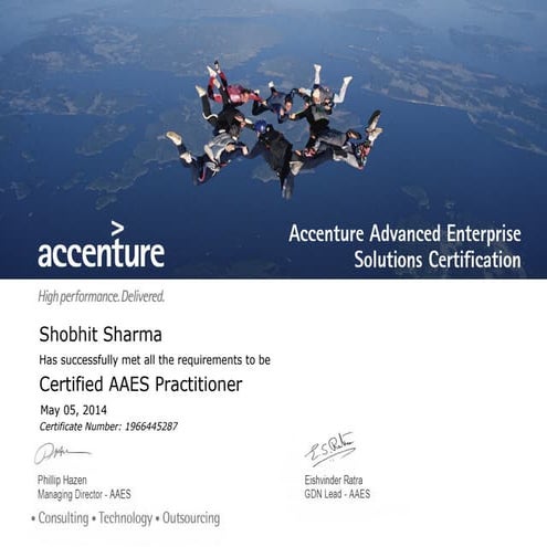 AAES Certificate | PPT