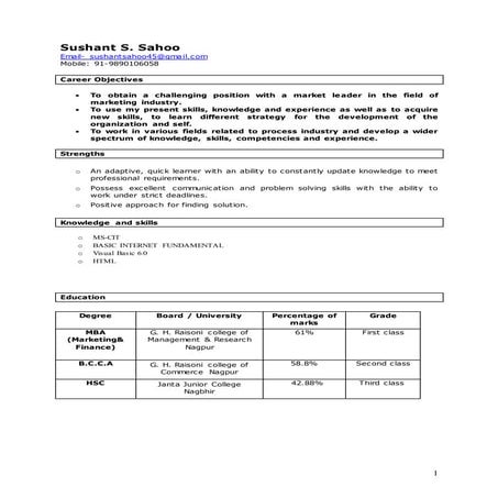 sushant_cv[1] | DOCX