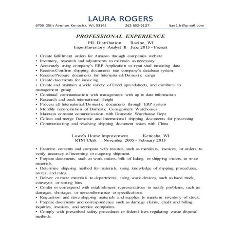 Laura Rogers Resume | DOCX