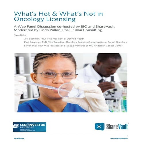 ShareVault_WP_Oncology_Licensing_Panel_FINAL | PDF