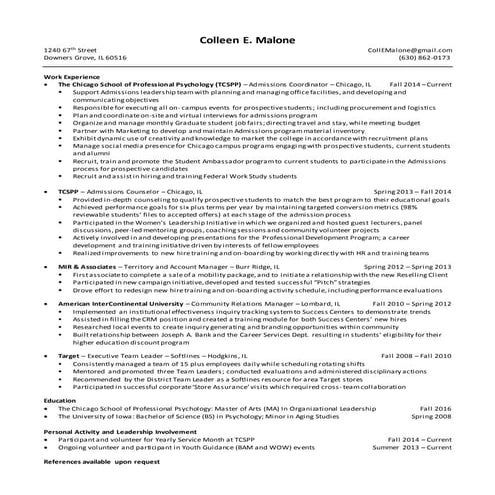Colleen Malone Resume 2016 | DOCX