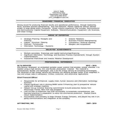Resume John Batty 12-12-16 | DOCX
