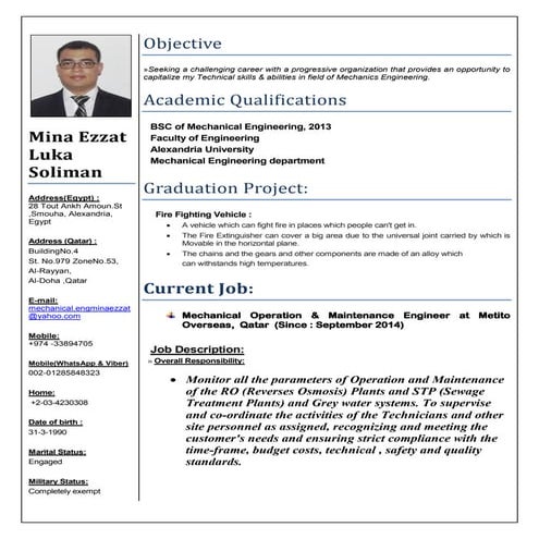 Mina Ezzat Cv Pdf
