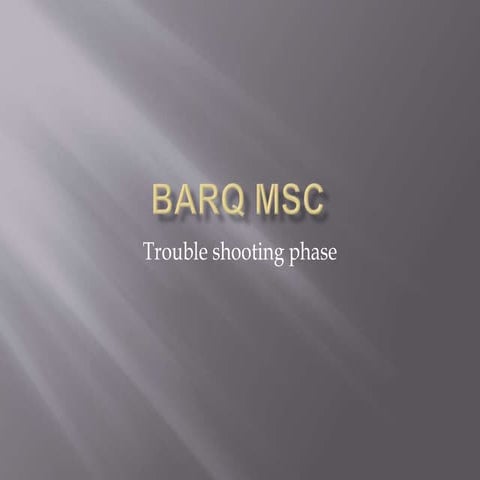 BARQ MSC | PPTX