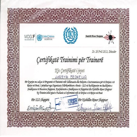 ILO Certification | PDF