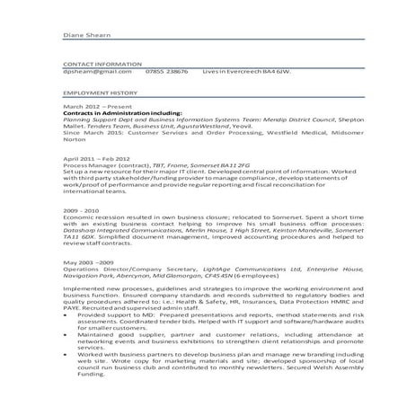 Sarah Carr CV 2015 | DOC