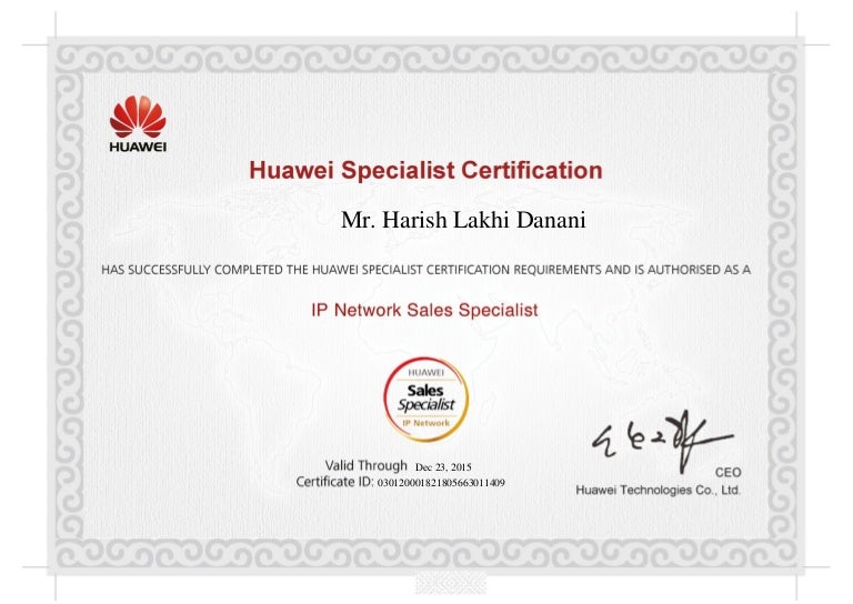 Huawei- Certificate- Networking