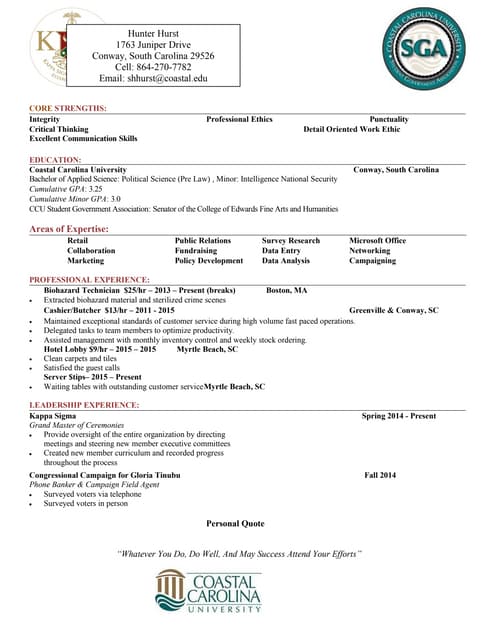 Hunter Hurst presentations