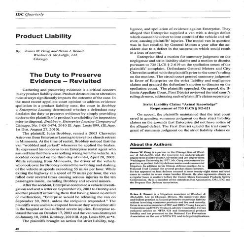 IDC - Evidence Preservation | PDF