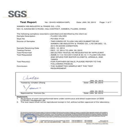Detail product SGS test 2015 - VIB factory.PDF