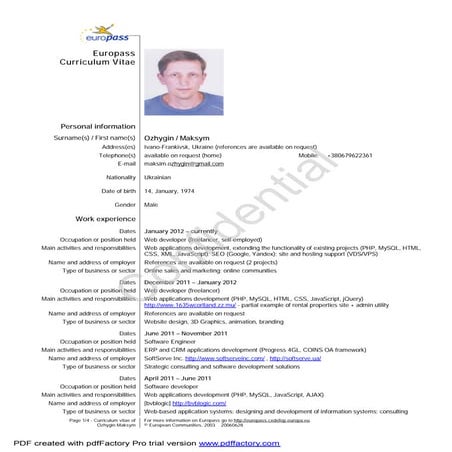Chad Anderson Technical Resume | DOCX