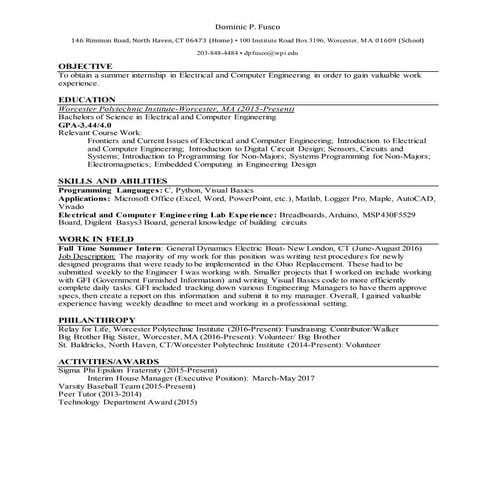 Resume-Nick Marlow | PDF