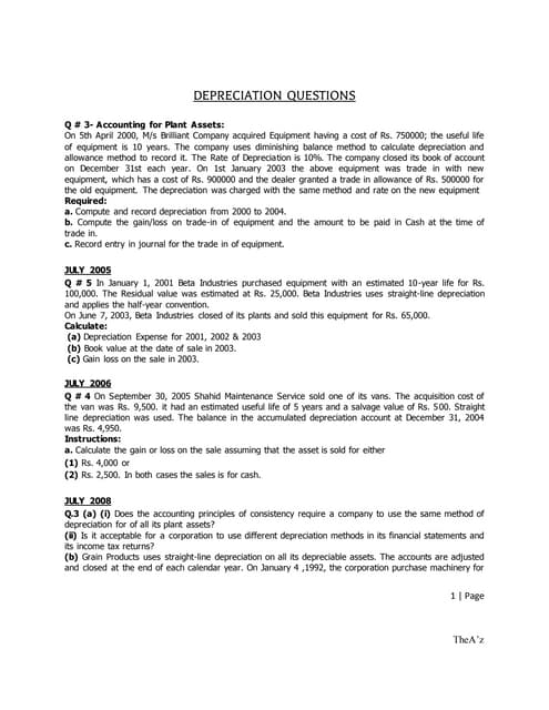 What is Depreciation and how its calculate | PPT