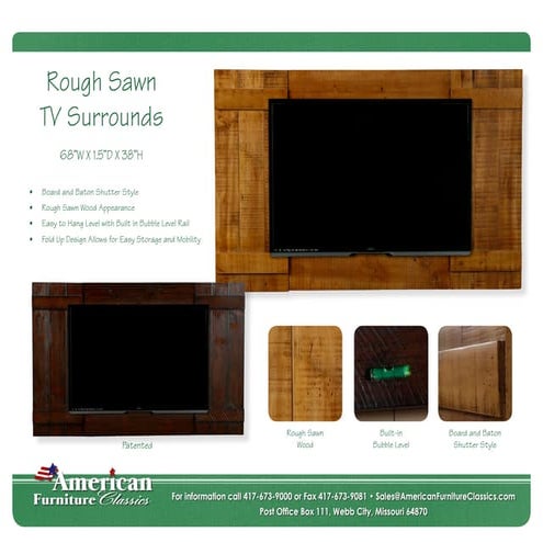 Rough Sawn TV Surrounds | PDF