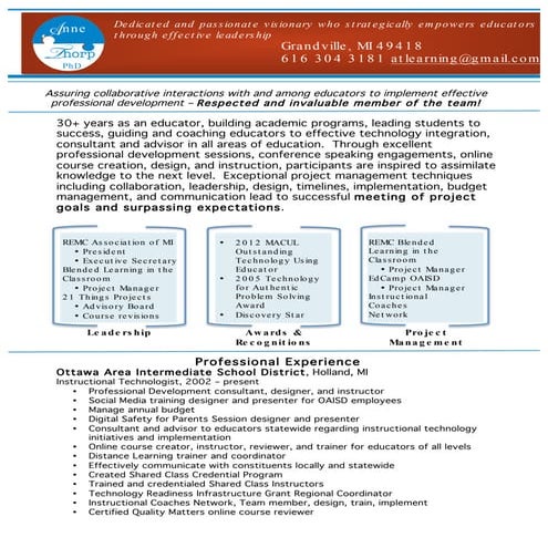 Thorp Anne Resume 2017 | PDF