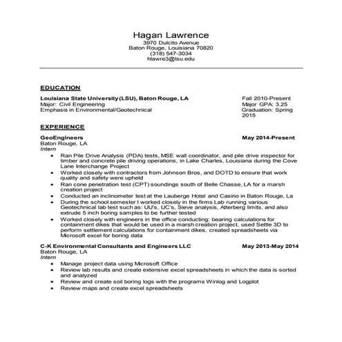 Hagan Lawrence Resume | PDF