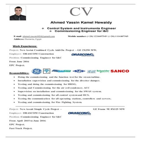 CV Ahmed Yassin | PDF