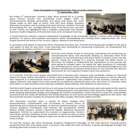 Business plan writing guest lecture 05.09.14(1) | PDF