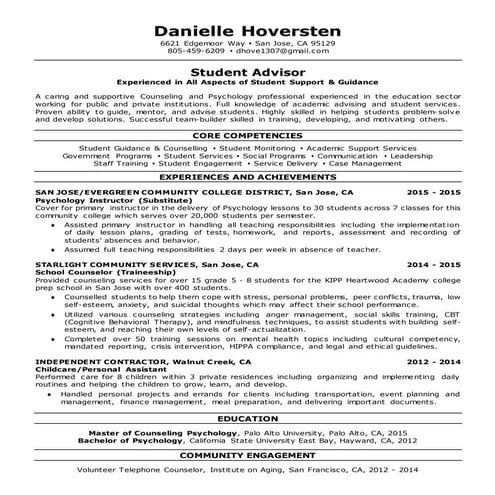 Revised Resume 2016 | DOCX