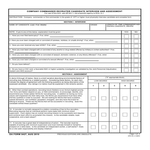 Da 5427 website | PDF