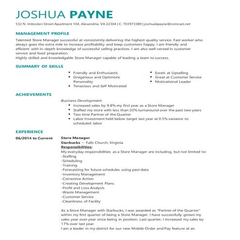 Travis Darling Resume | DOCX