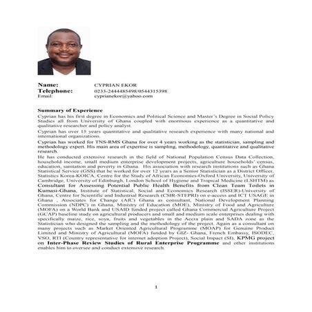 Emmanuel's cv | DOC