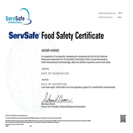 ServSafe Food Safety Course | PPT