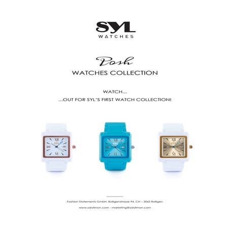 Press Release_POSH Watches Collection_2014 | PDF