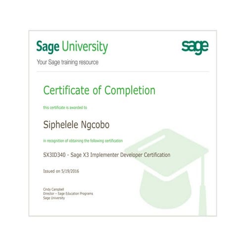 Sage X3 Implementer Developer Certification | PDF