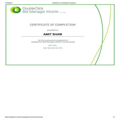 DBM Mobile Fundamental Certification | PDF