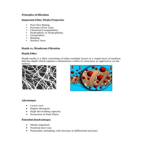 Principles of filtration | DOC