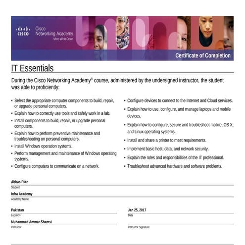 abbas certificate | PDF