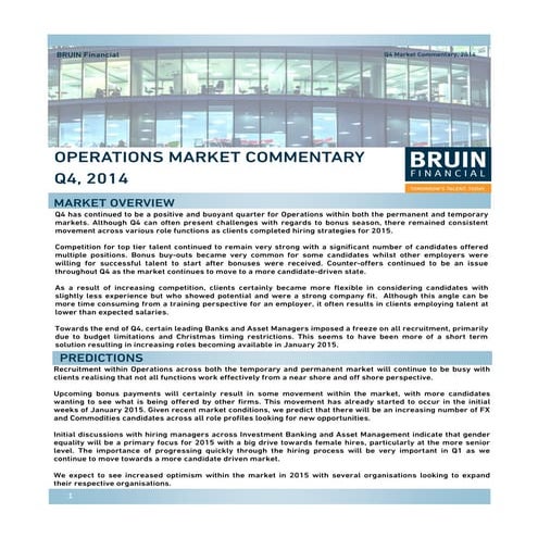 BRUIN Operations Q4 newsletter | PDF