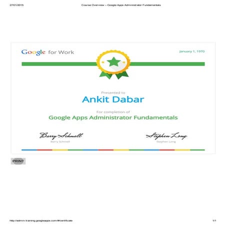 Course Overview – Google Apps Administrator Fundamentals | PDF