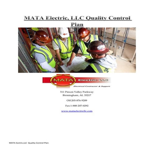Mata electric QC PLAN | PDF