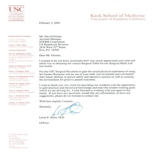 USC Letters | PDF