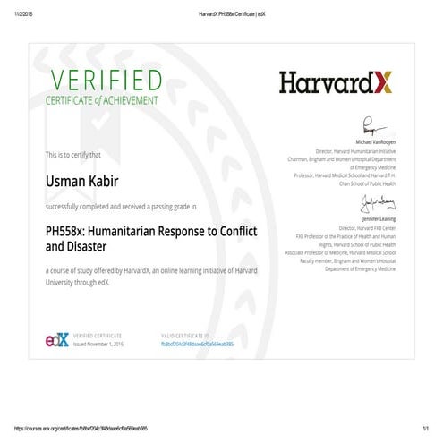 HarvardX PH558x Certificate _ edX | PPT