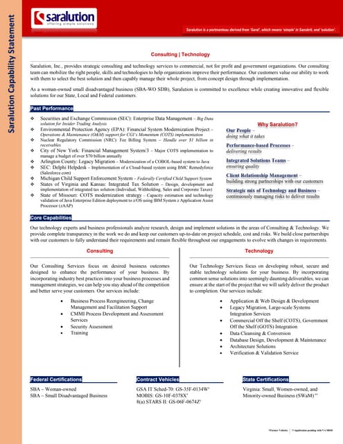 Ina Capability Statement Latest Pdf