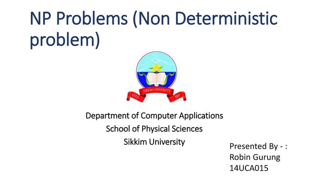 Non Deterministic and Deterministic Problems | PPT Non Deterministic and Deterministic Problems | PPT