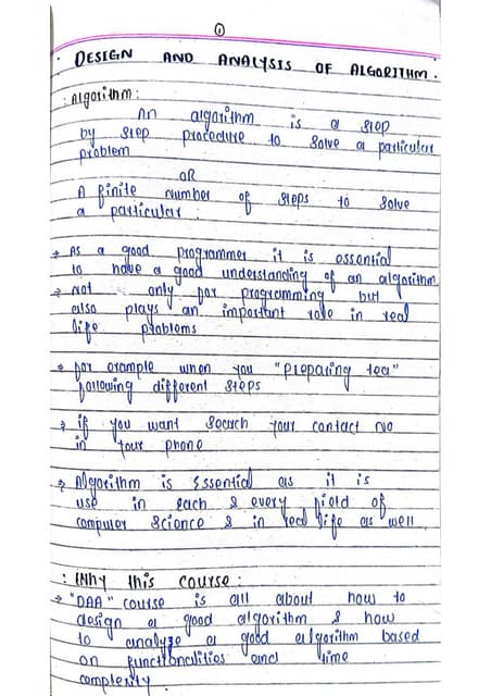 Design & analysis of algorithm notes.pdf Design & analysis of algorithm notes.pdf