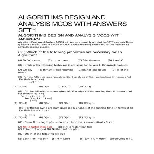 Design And Analysis of Algorithms MCQ-set2.pdf