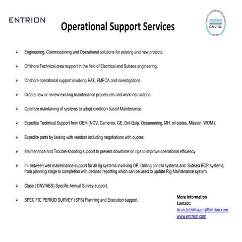 Operation support | PPTX