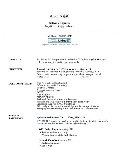 Dc resume | DOCX | Computing | Technology & Computing