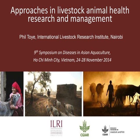 Approaches in livestock animal health research and management | PPTX